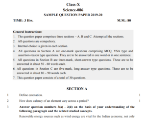Sample questions for Class 10 Board examination by CBSE( Updated for ...