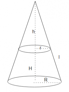 Formula of frustum of cone - physicscatalyst's Blog