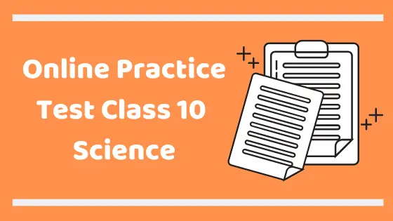 Online Test MCQ Quiz For Class 10 Science Online Test Preparation