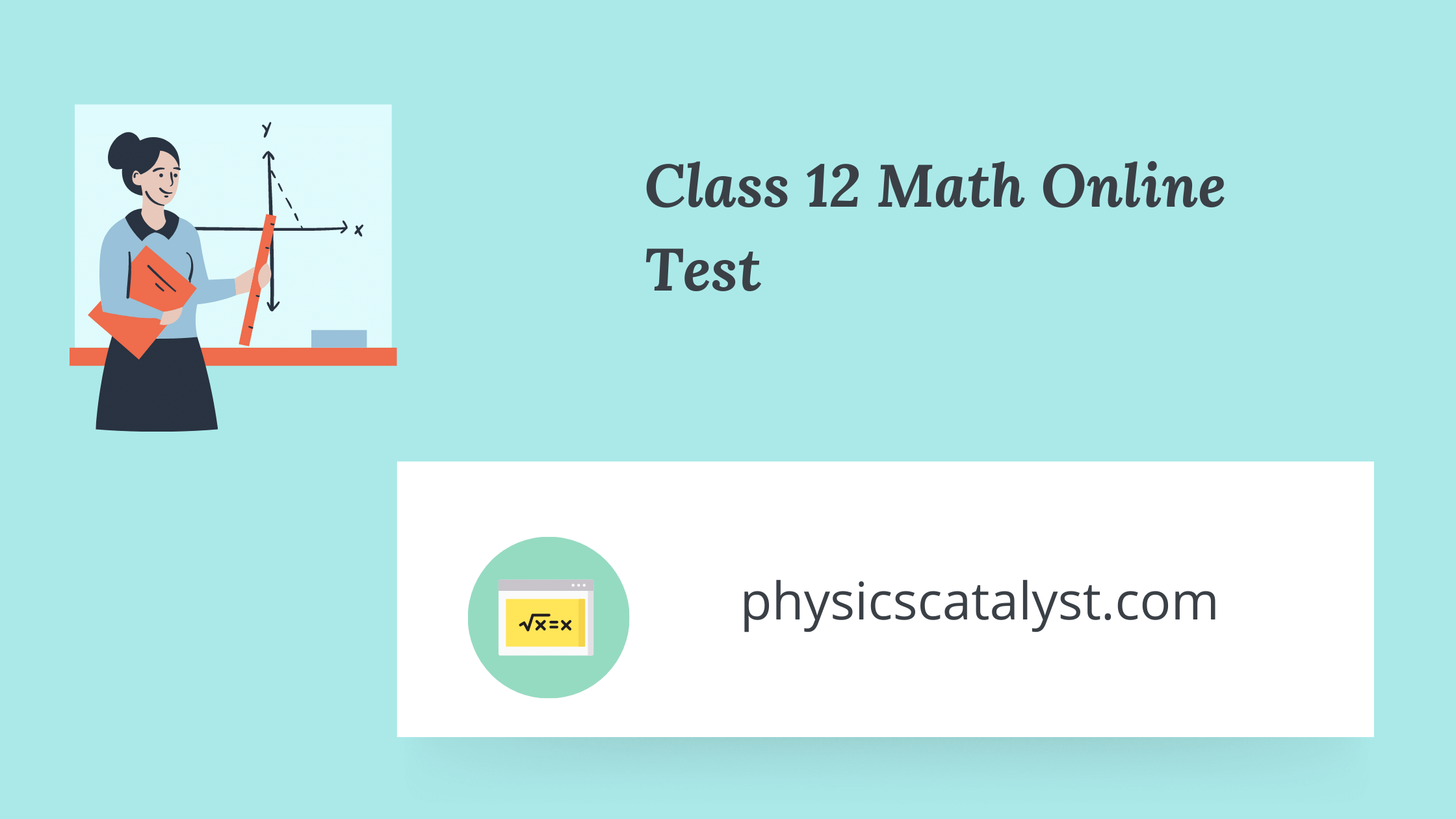 Online Test For Class 12 Maths Online Test Preparation